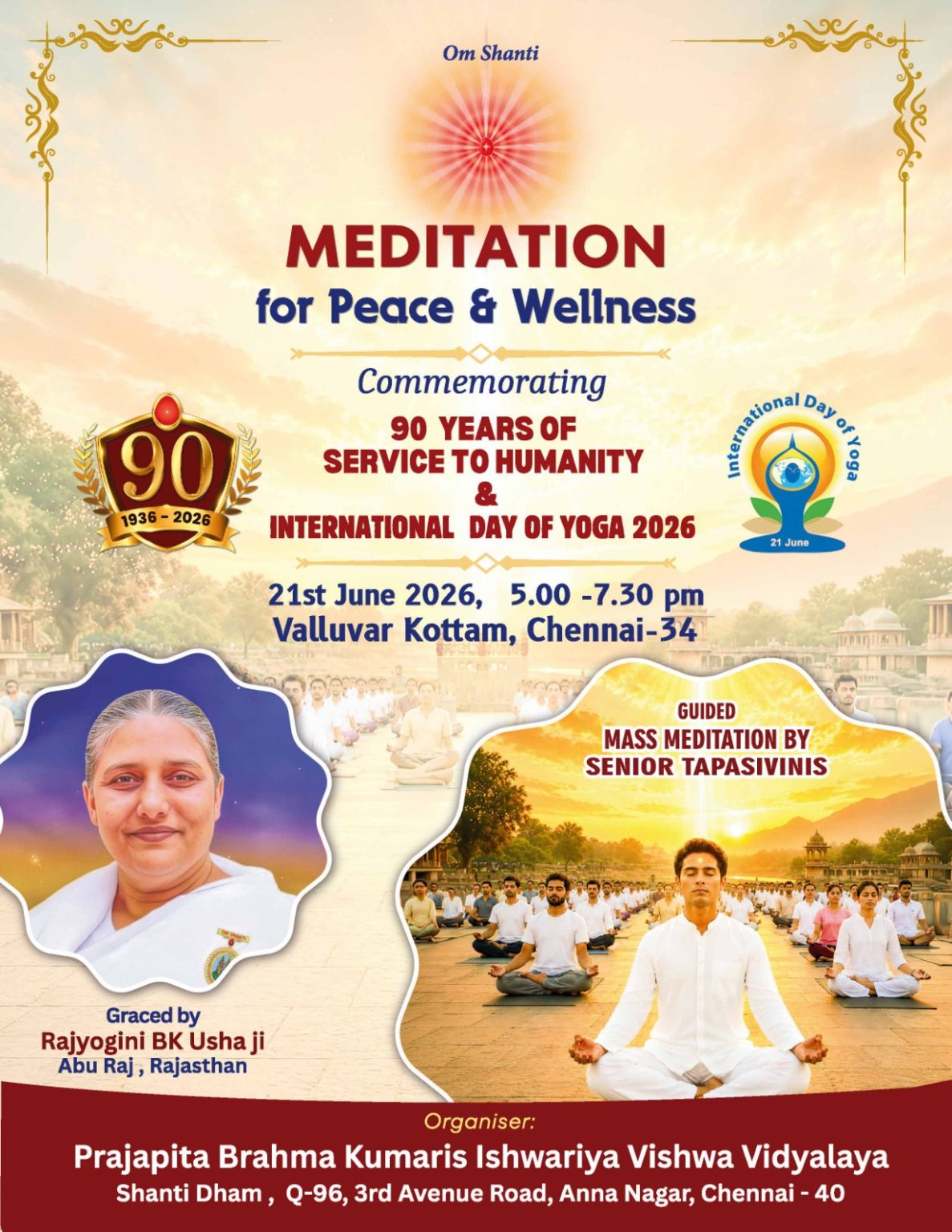 90th year celebration invitation card has given to Mr. JCD Prabhakar ...